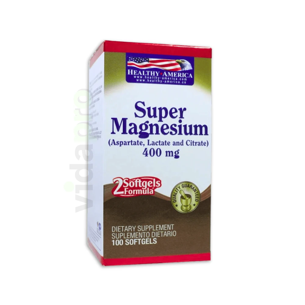 Super Magnesium 400 mg – 100 Softgels | Super Magnesio