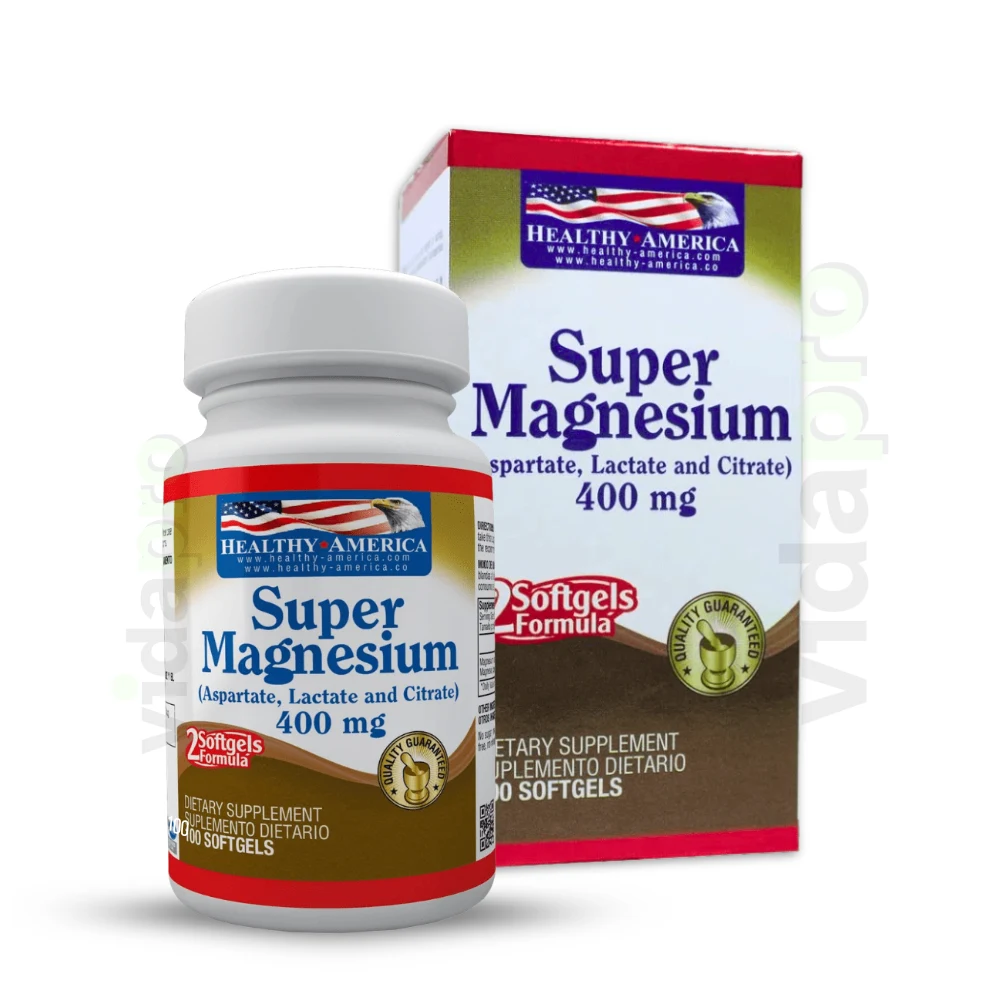 Super Magnesium 400 mg – 100 Softgels | Super Magnesio